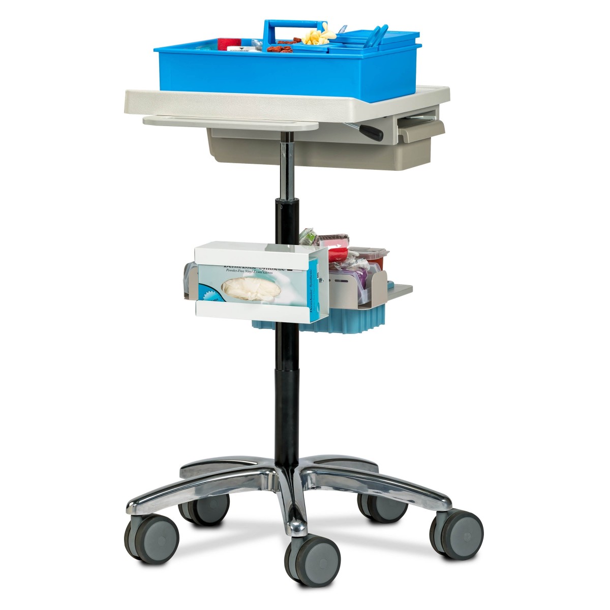 clinton_67021_67001_67002_store_and_go_phlebotomy_blood_drawing_carts
