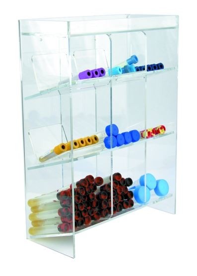 unico_52300_lab_test_tube_organizer_wall_mount